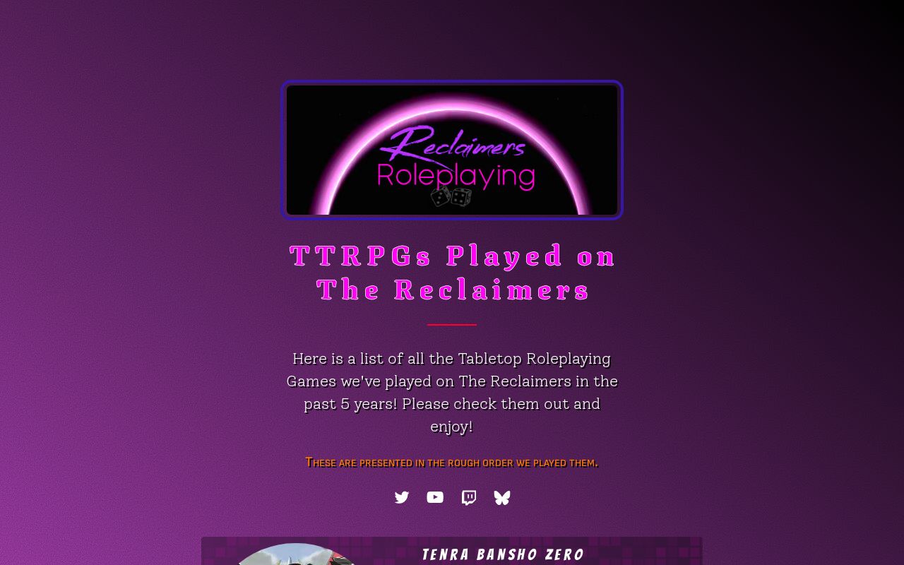 As Seen On The Reclaimers